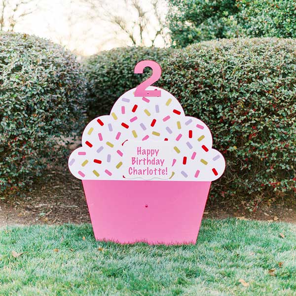 Order your Birthday Cupcake Signs | Magnolia Storks & More